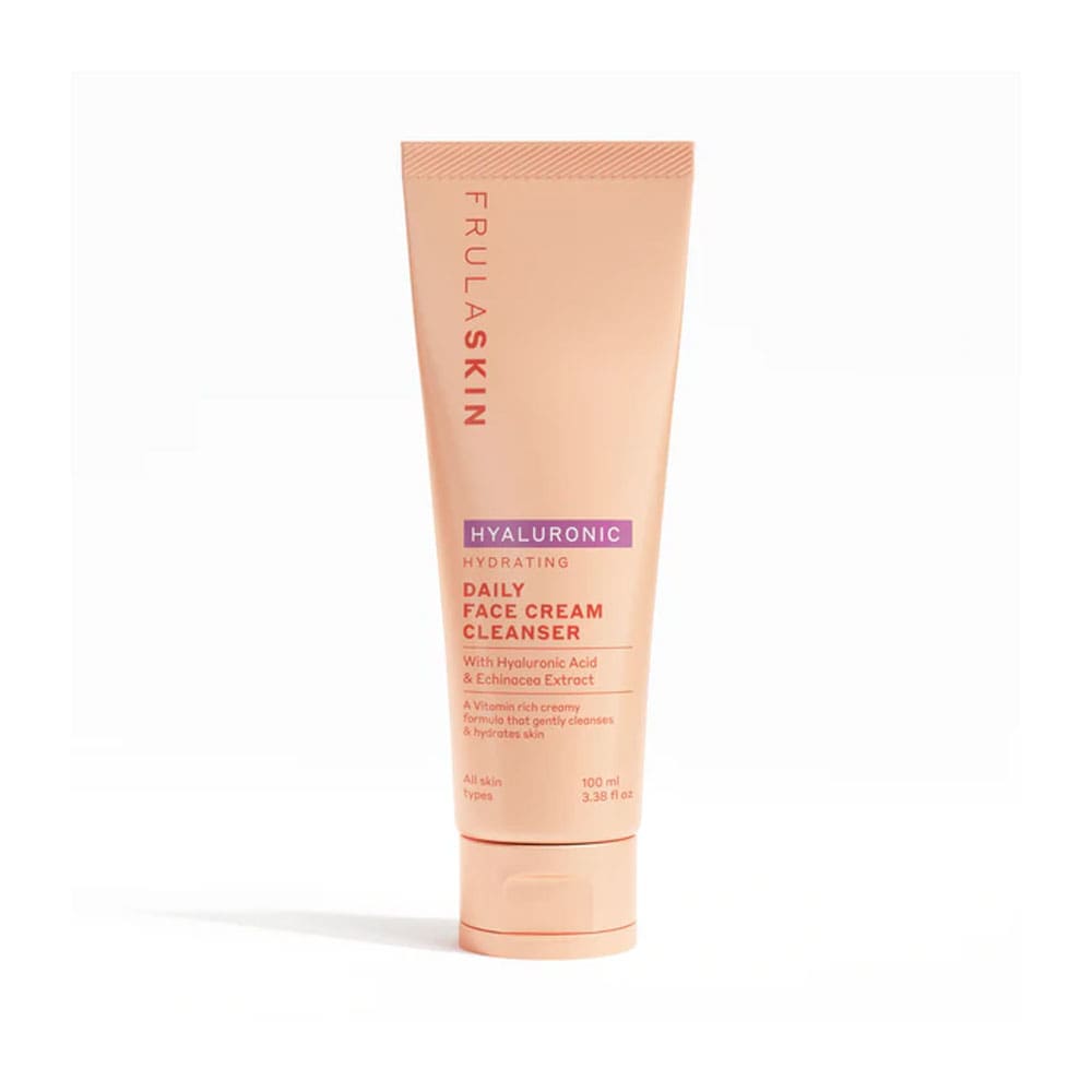 Frula Skin Daily Face Cream Cleanser Hydrating With Hyaluronic Acid & Echinacea Extract 100ml ...