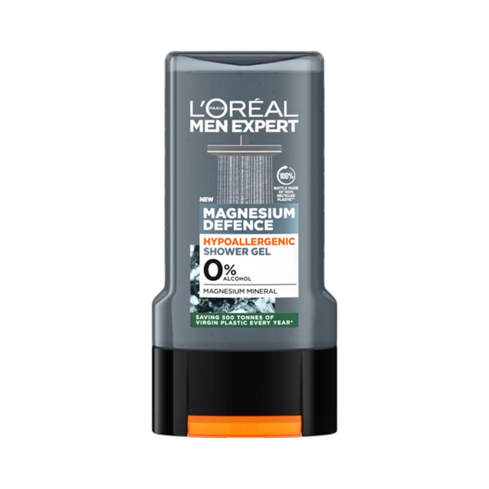 L'Oreal Men Expert Shower Gel Hypoallergenic Magnesium Mineral 300ml ...