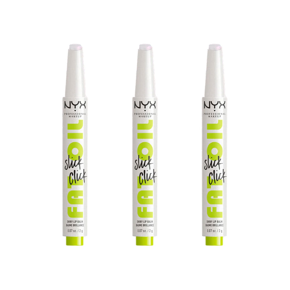 3x NYX Shiny Lip Balm Slick Chick Fat Oil 01 Main Character – Cosmetic ...