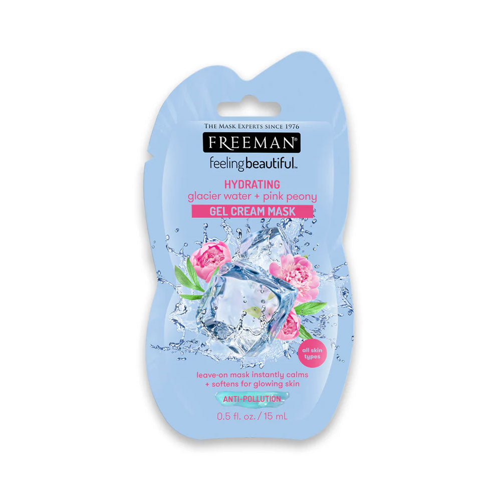 Freeman Gel Cream Mask Hydrating Glacier Water + Pink Peony 15ml ...